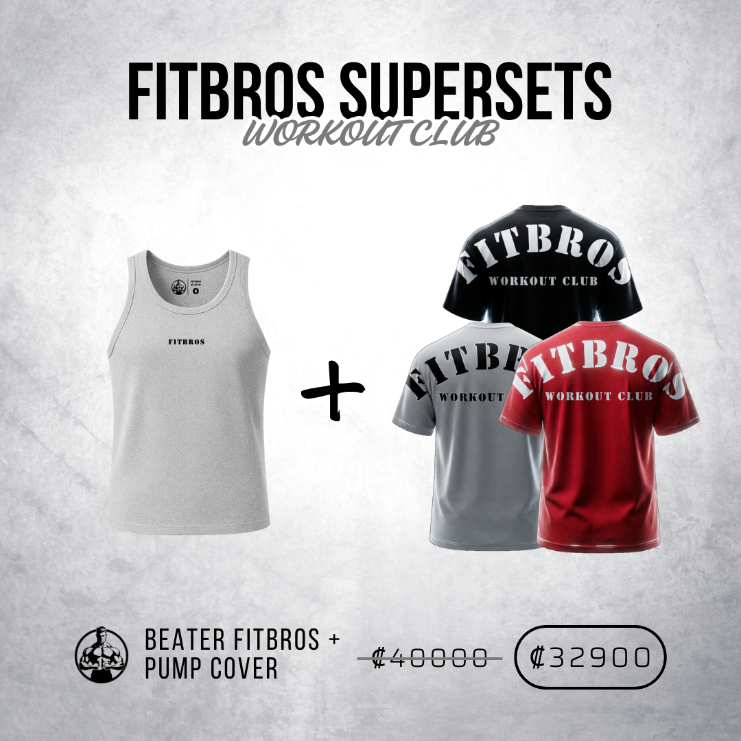 FITBROS ® SUPERSET #2 (Beater Gris + Pump Cover)