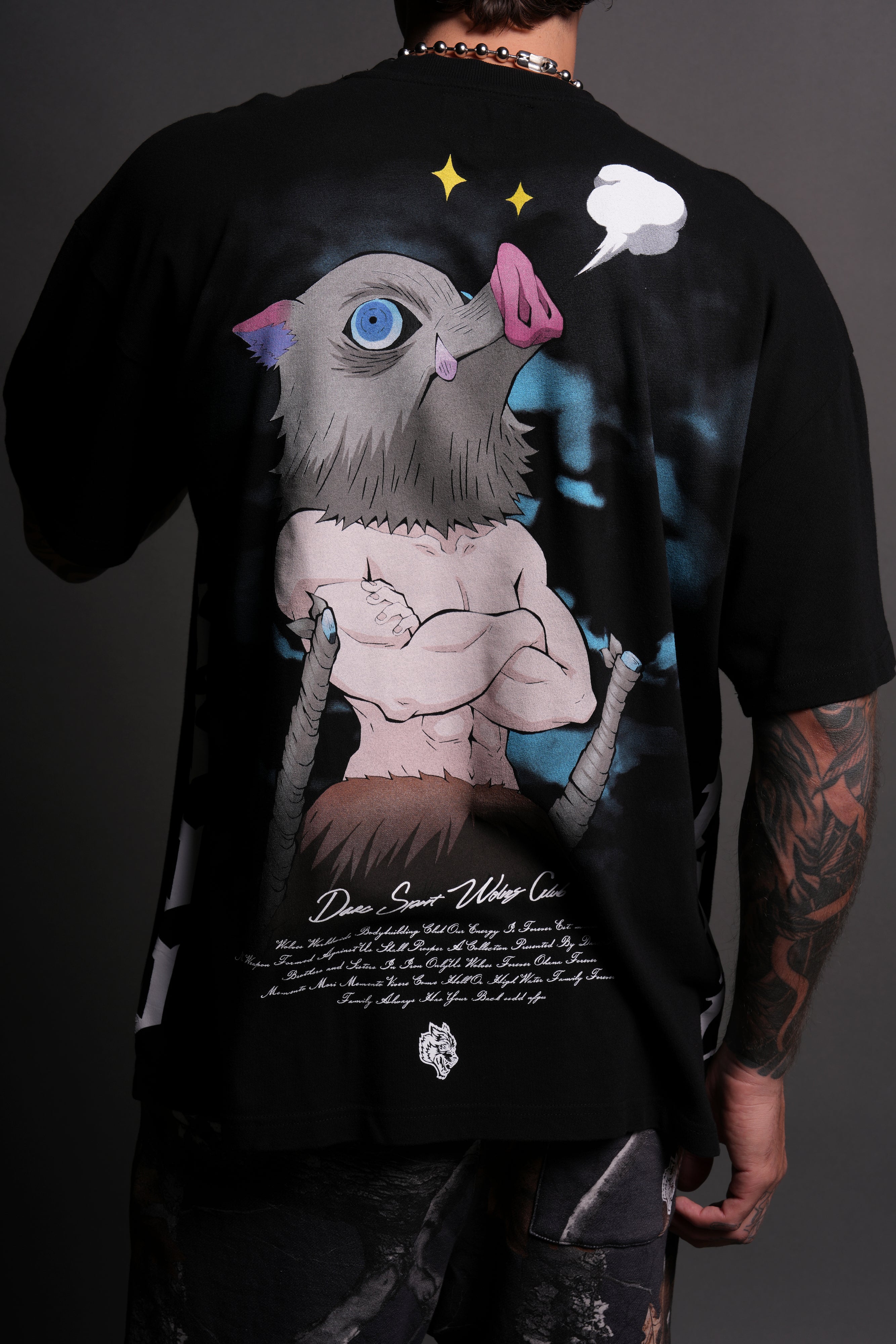 Inosuke "Side By Side" Series Premium Tee in Black – FITBROS